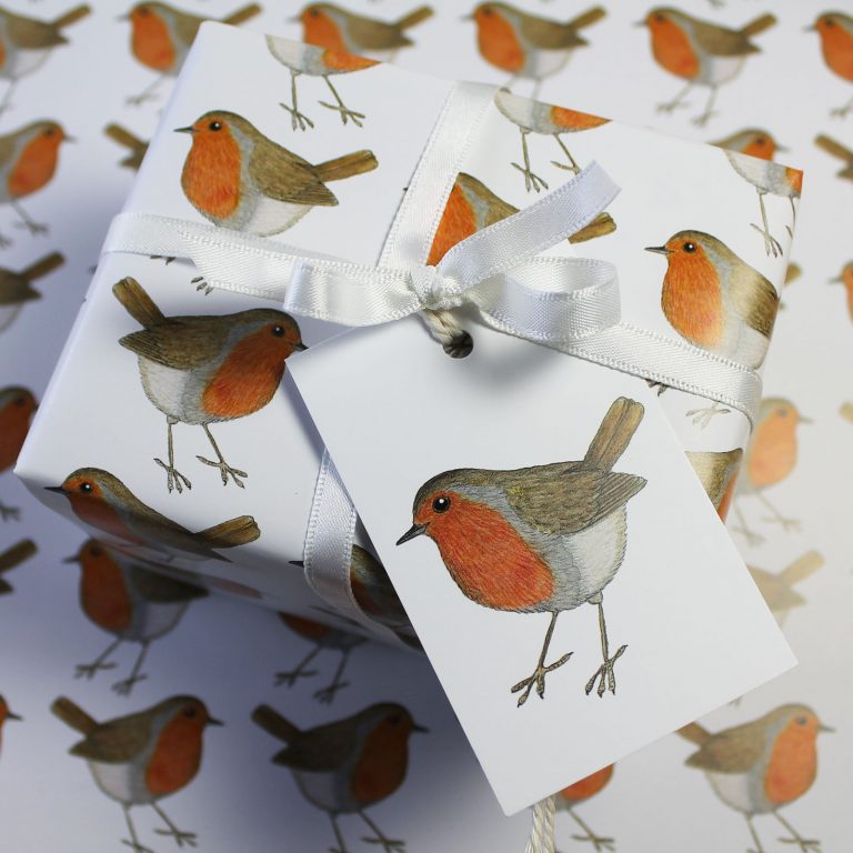 British Owls Gift Wrap, Quality Bird Wrapping Paper