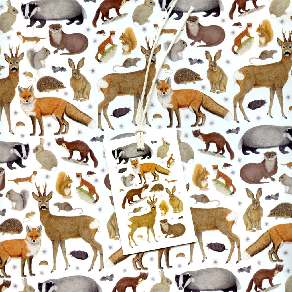Wild Animals Gift Wrap
