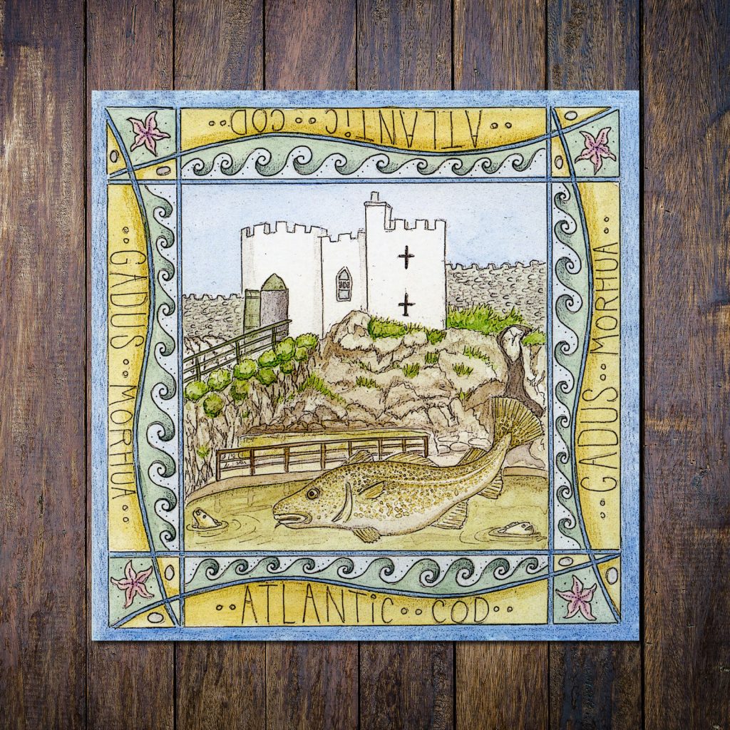 Cod Logan Fish Pond Greetings Card