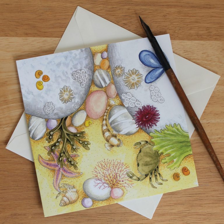 Rockpool Blank Square Greetings Card