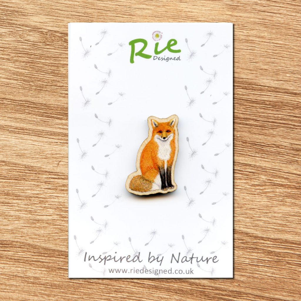 Red Fox Brooch – Rie Designed