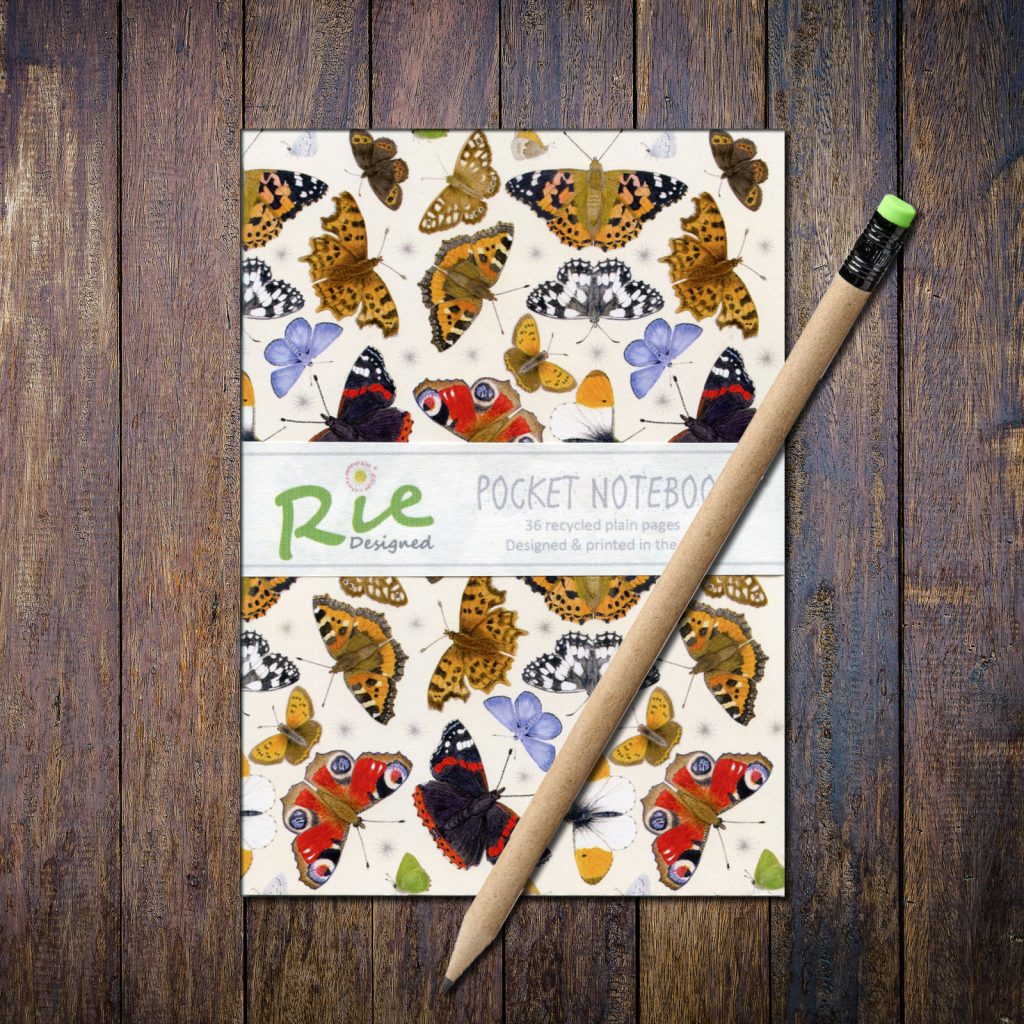 British Ladybirds A6 Plain Paper Recycled Notebooks