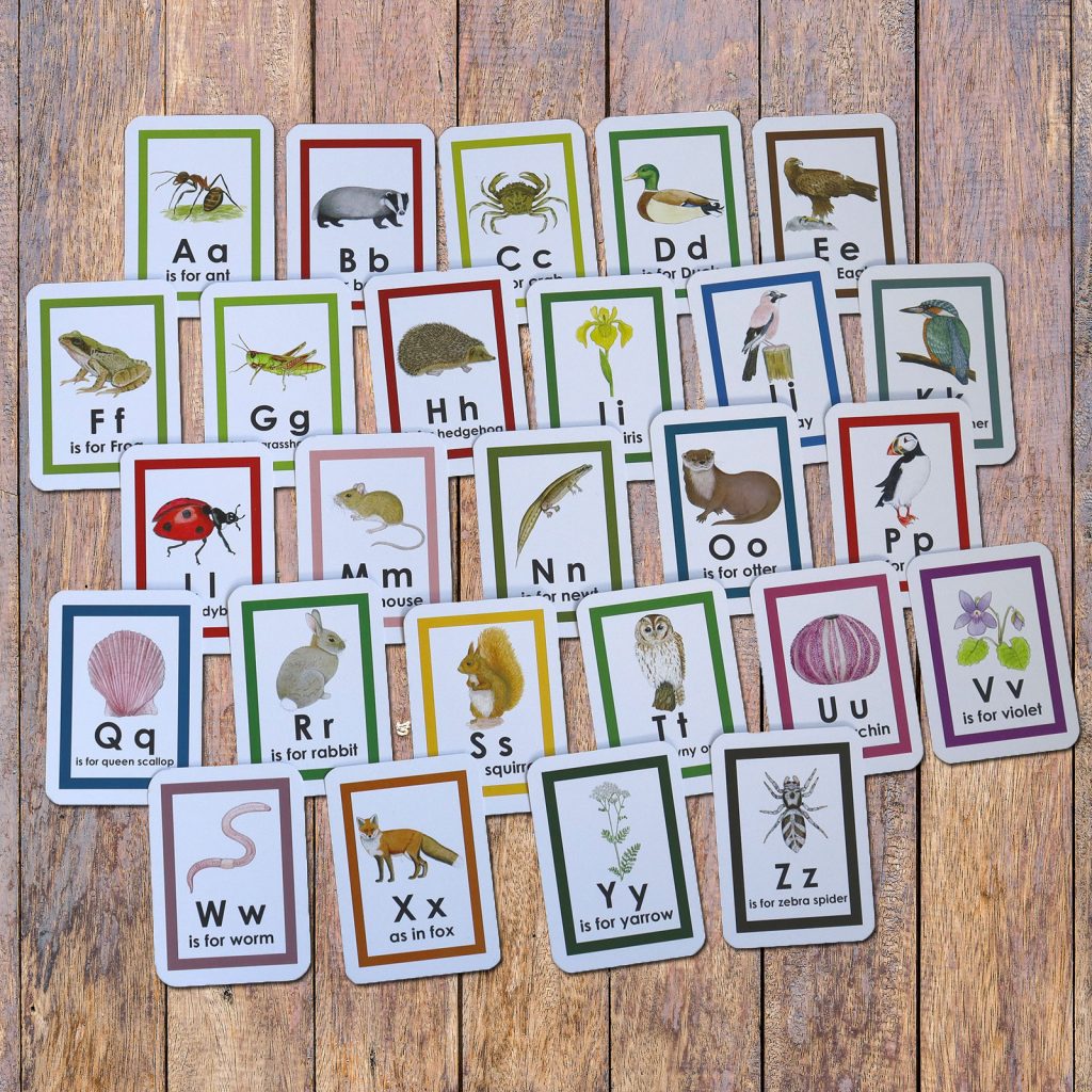 Jumbo Preschool Learning Cards 26 PCS Alphabet ABC Flash Cards With ...